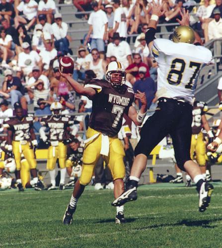 Former Wyoming quarterback Josh Wallwork has found his happy place ...