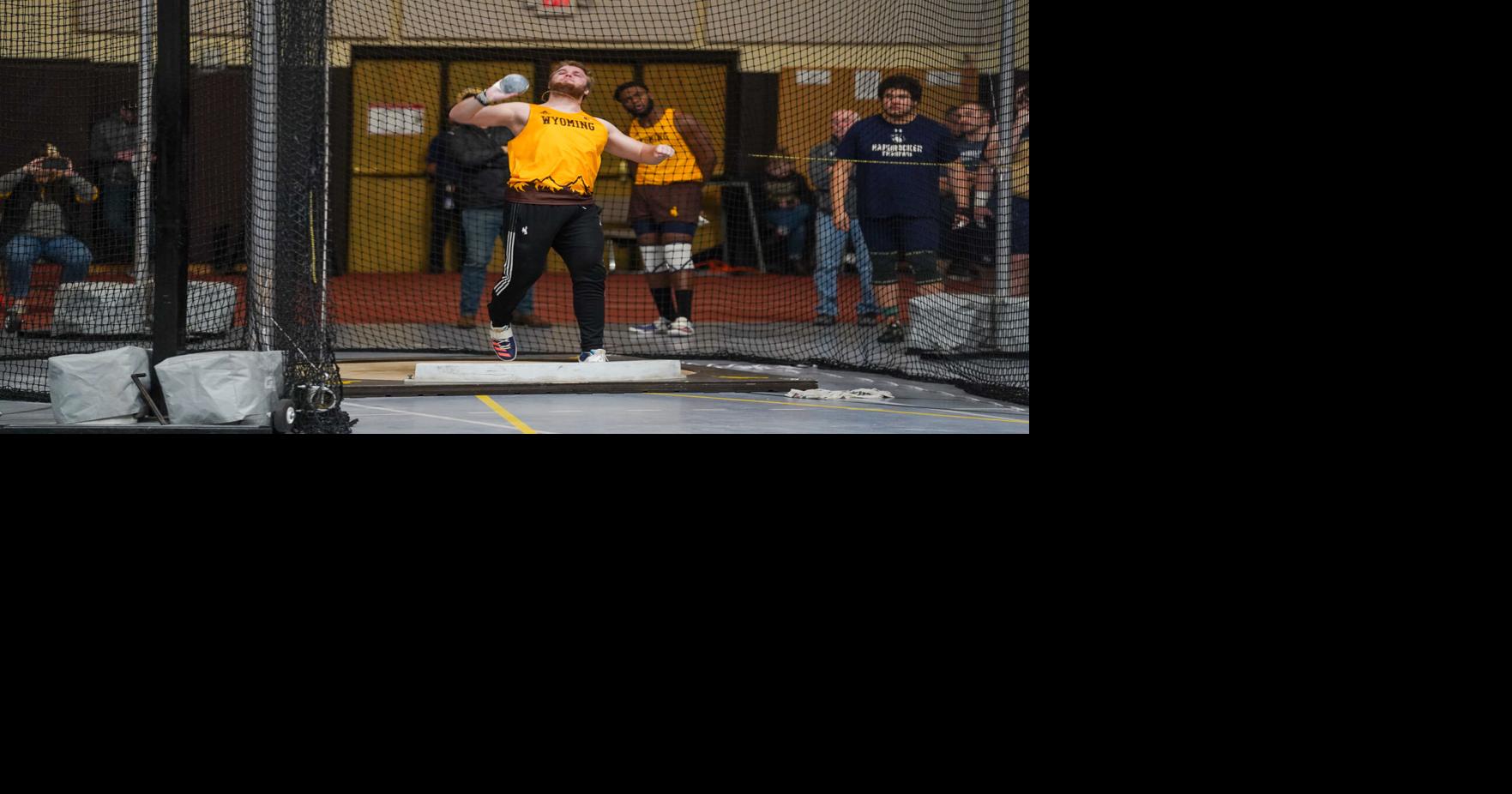 Casper native Cameron Burkett breaks UW freshman shot put record in ...