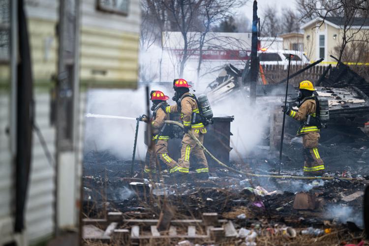 Grass fire on Terry Road spreads, decimates two structures | Local News ...