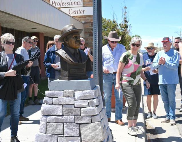 New bronze sculptures unveiled in downtown Rock Springs | Rocket Miner ...