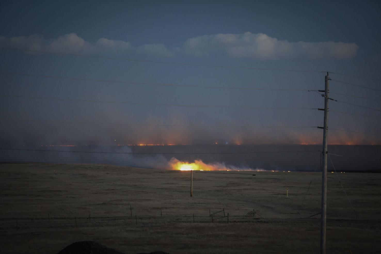 Around 120 responders battled wind-driven grass fire south of Cheyenne ...