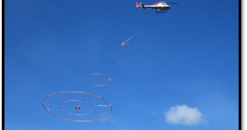Look up! BOPU plans airborne survey using helicopter towing a hoop ...