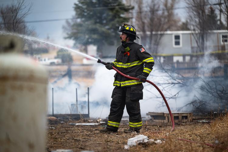 Grass fire on Terry Road spreads, decimates two structures | Local News ...