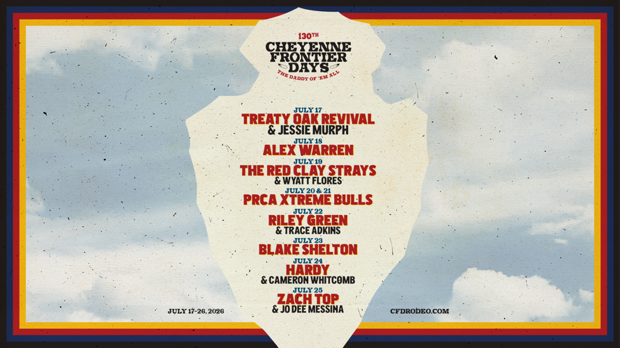 Night show lineup for 130th Cheyenne Frontier Days announced, featuring ...
