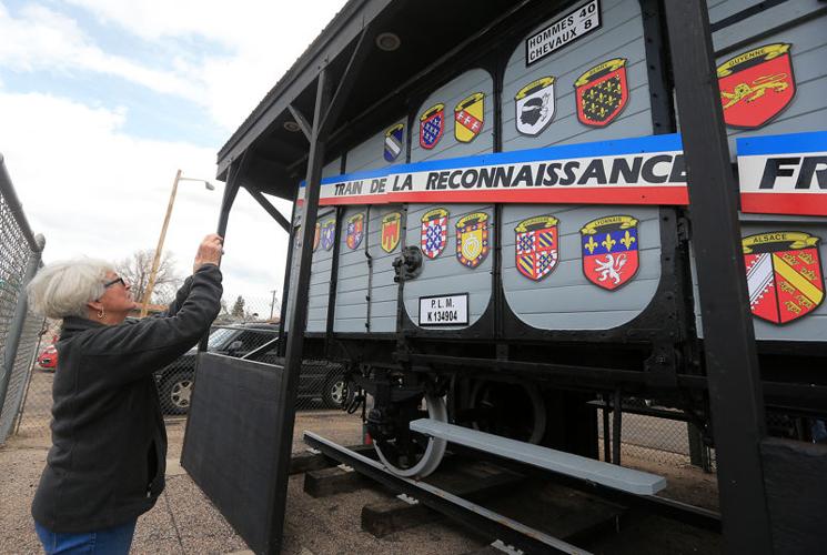 Restoration of Merci Train outside American Legion Post 6 complete ...