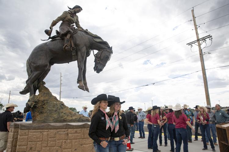 CFD officials unveil Year of the Cowgirl statue at Frontier Park | News ...