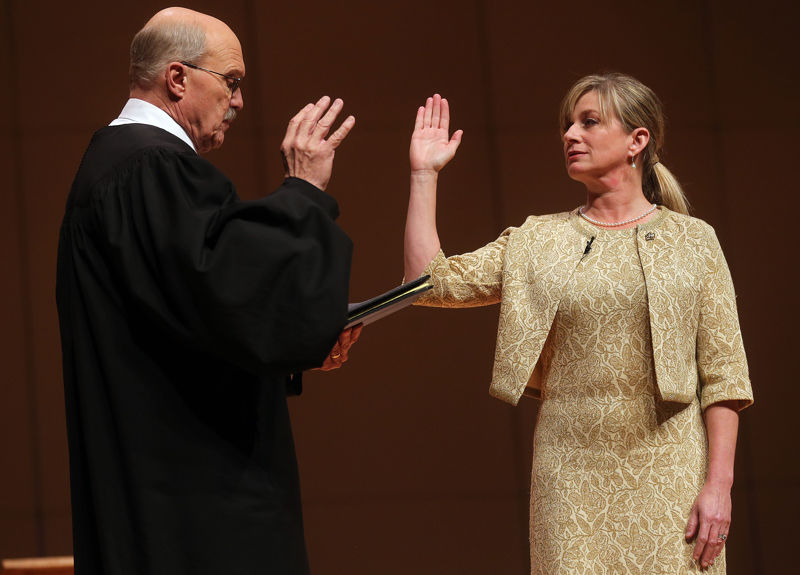 Marian Orr sworn in as Cheyenne's first female mayor | Gallery ...