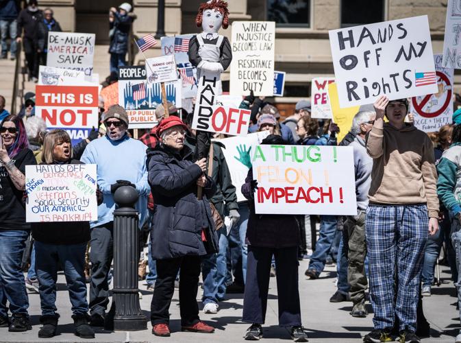 "Hands Off" Protest at Wyoming State Capitol, 4-5-25 | Gallery ...