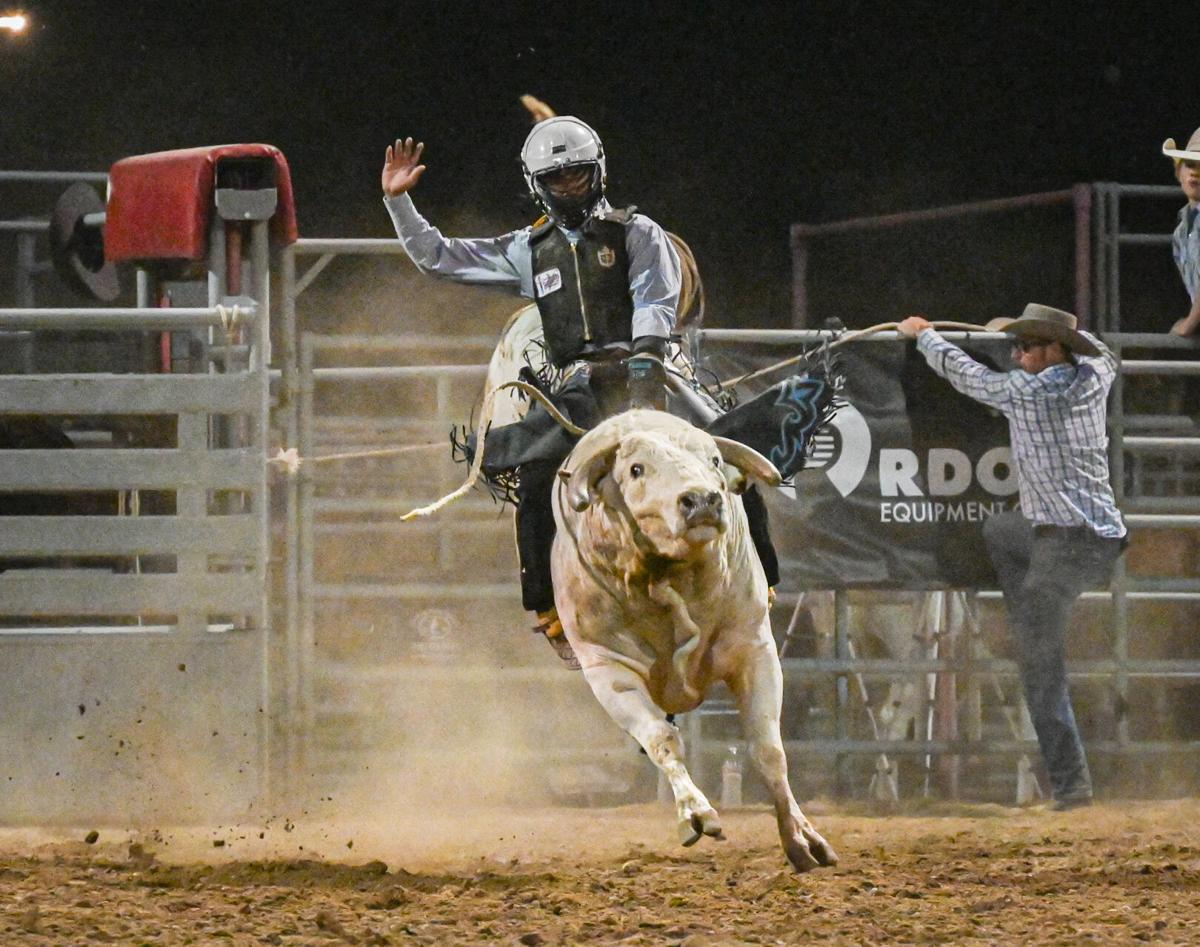Bucking horses, bulls rule Overland Stage Stampede Rodeo | Rocket Miner ...