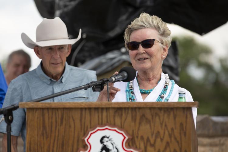 CFD officials unveil Year of the Cowgirl statue at Frontier Park | News ...