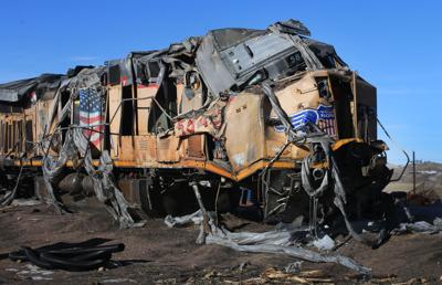 Union Pacific Crash Goodwell Ok Head On Collision Of 2 UP Trains At