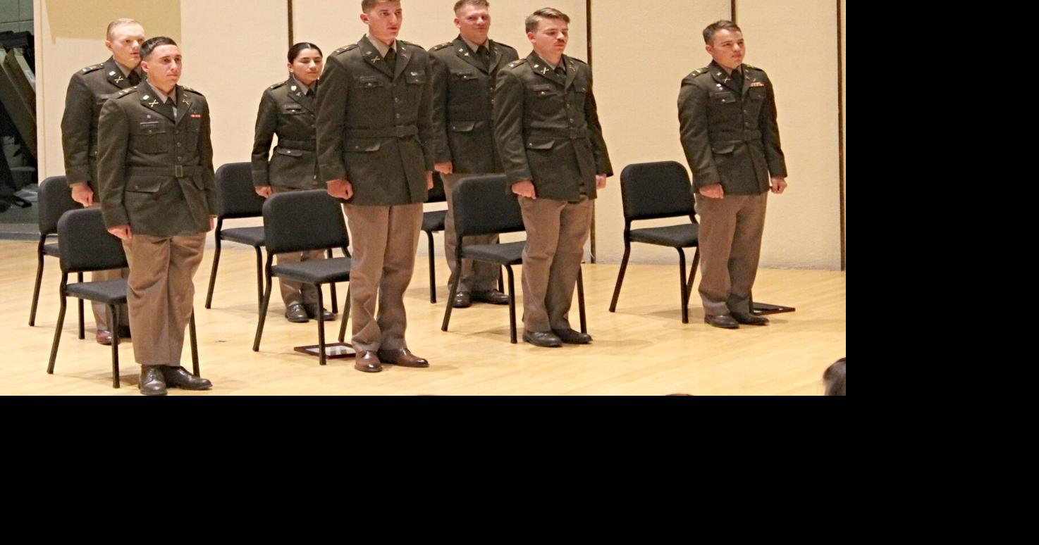 Cowboy commissioning: Seven cadets become Army officers during ...