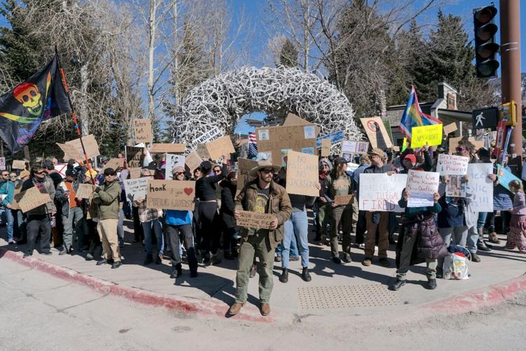 Impacted federal employees protest DOGE cuts in Jackson Hole, joining ...