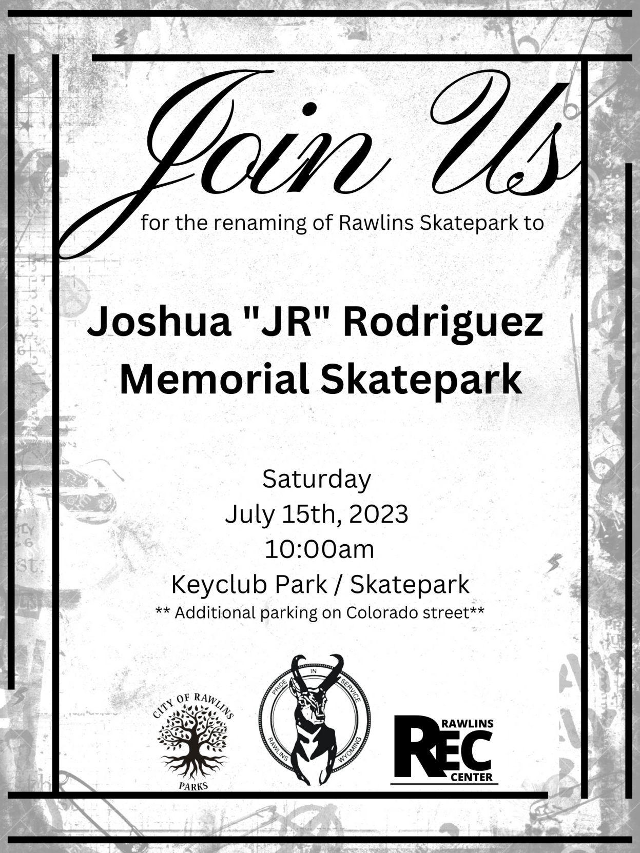 City of Rawlins to host commemoratory naming of Joshua 'JR' Rodriguez ...