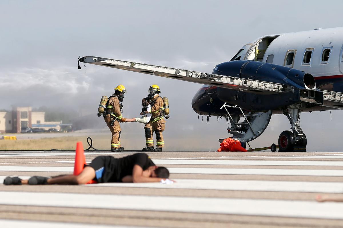 Airport tests emergency preparedness with plane crash simulation ...