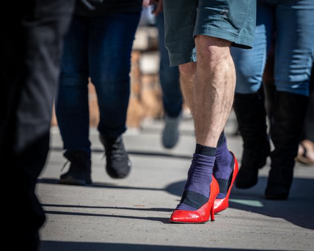 Men try taking a walk in women's shoes in Sexual Assault Awareness ...