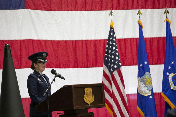 20th Air Force welcomes its first female commander during Friday ...