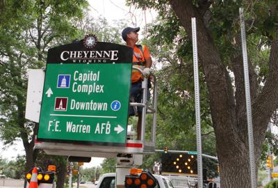 61 new directional signs installed in Cheyenne | Local News ...