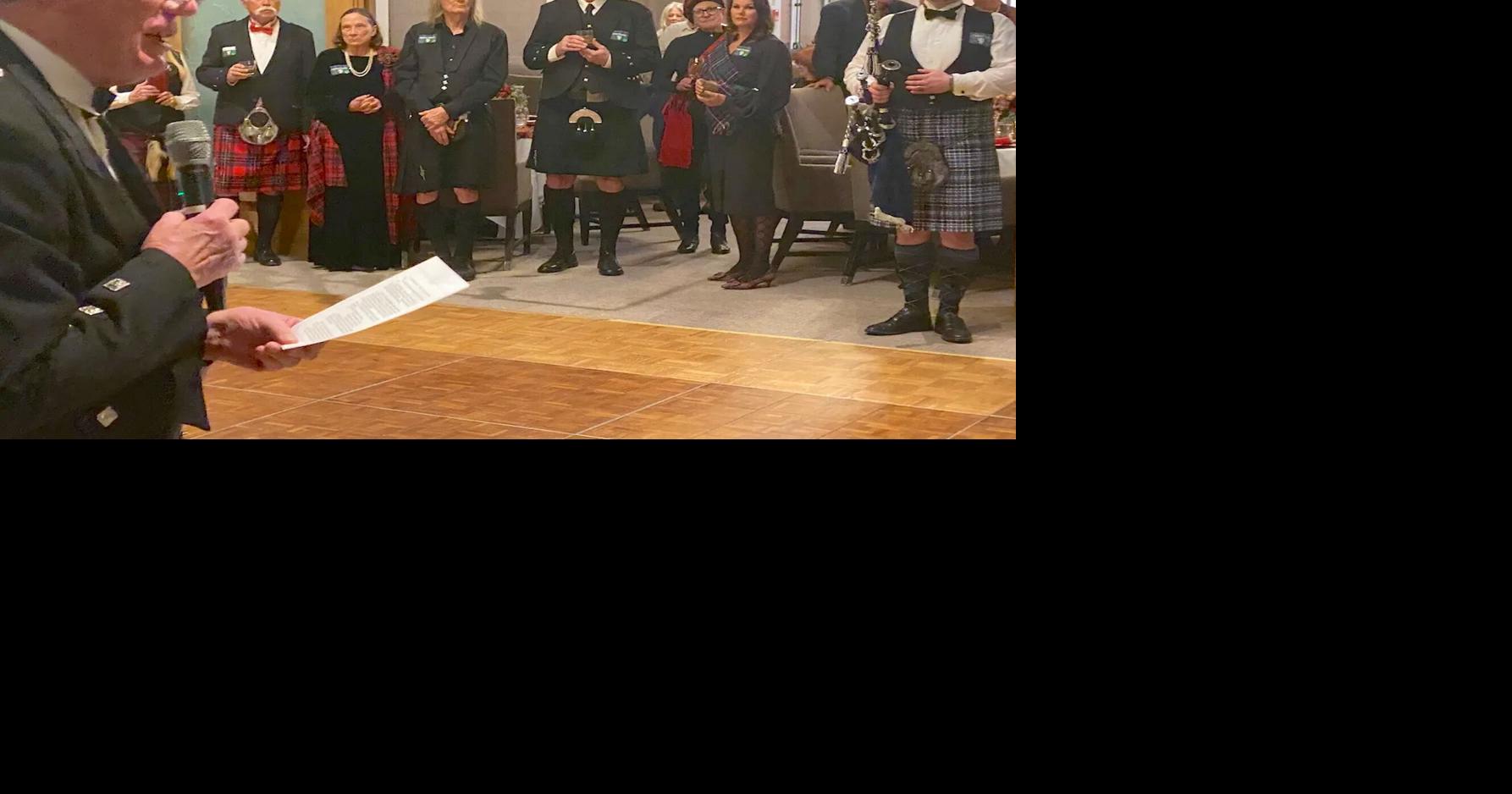 Wyoming highlanders toast Burns with haggis, single malt ...