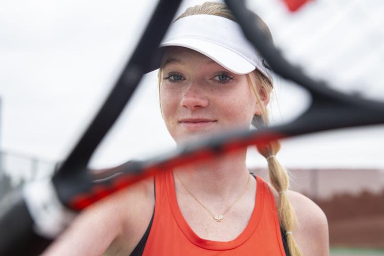Central freshman Hailey Mathis-Breitkopf dominating on tennis court ...