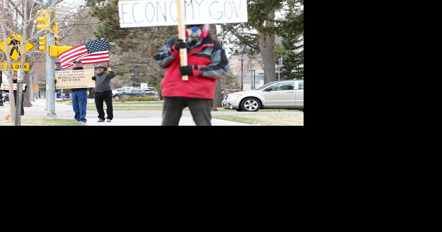 Small group of protesters outside Capitol demand a plan to reopen ...