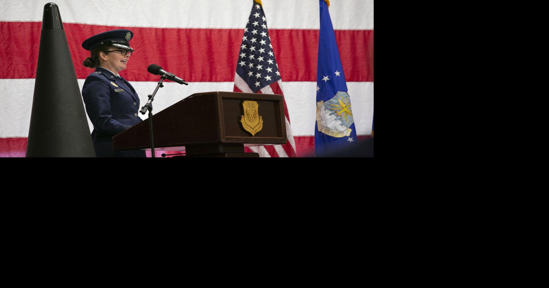 20th Air Force welcomes its first female commander during Friday ...