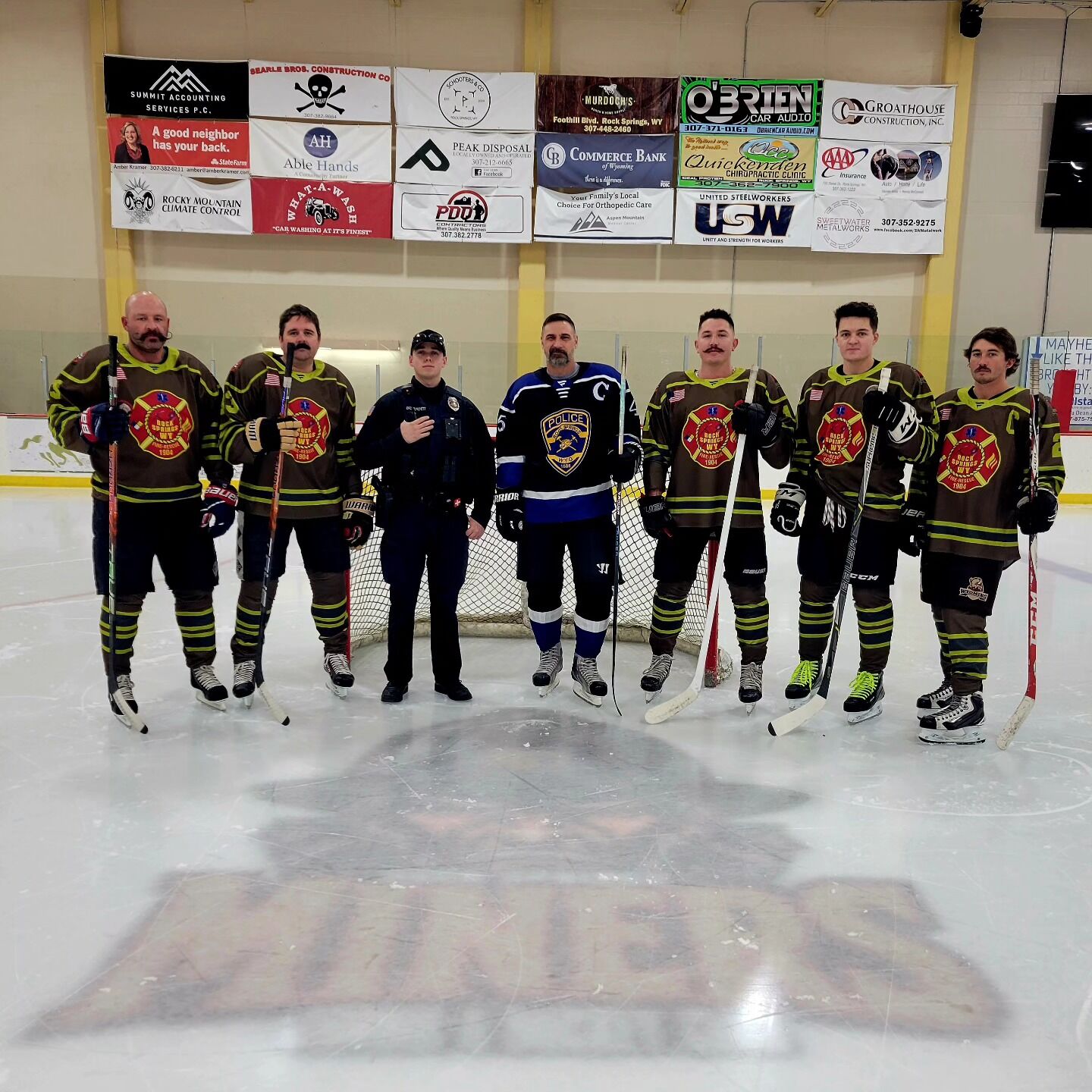 A community showdown for a great cause: Police vs Fire hockey game ...