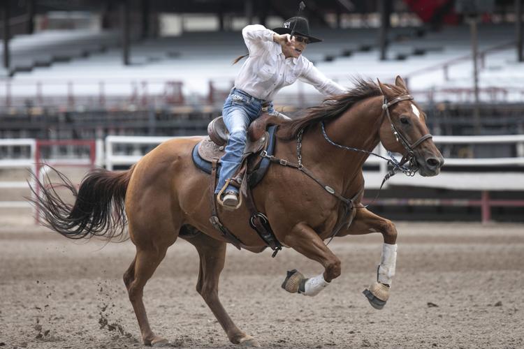 Slack barrel racing for 127th anniversary Cheyenne Frontier Days ...