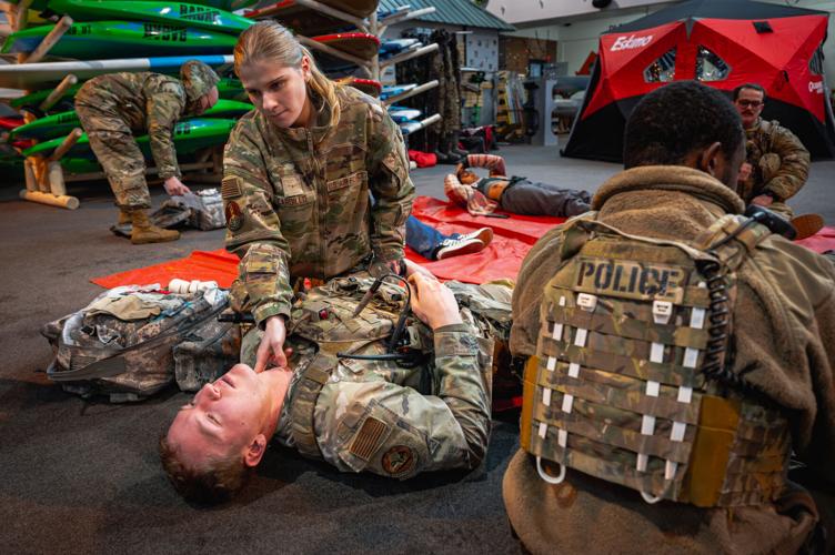 Active shooter drill on Air Force base prepares security forces for ...