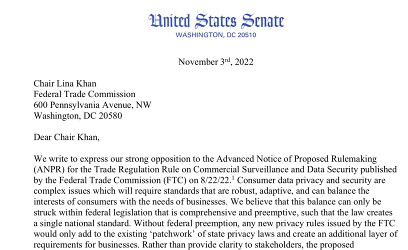 Lummis among GOP senators writing FTC with privacy regulatory concerns ...