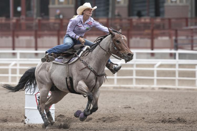 Slack barrel racing for 127th anniversary Cheyenne Frontier Days ...