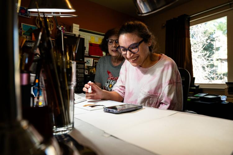 Cheyenne woman helps 28-year-old with autism learn to paint | Features ...