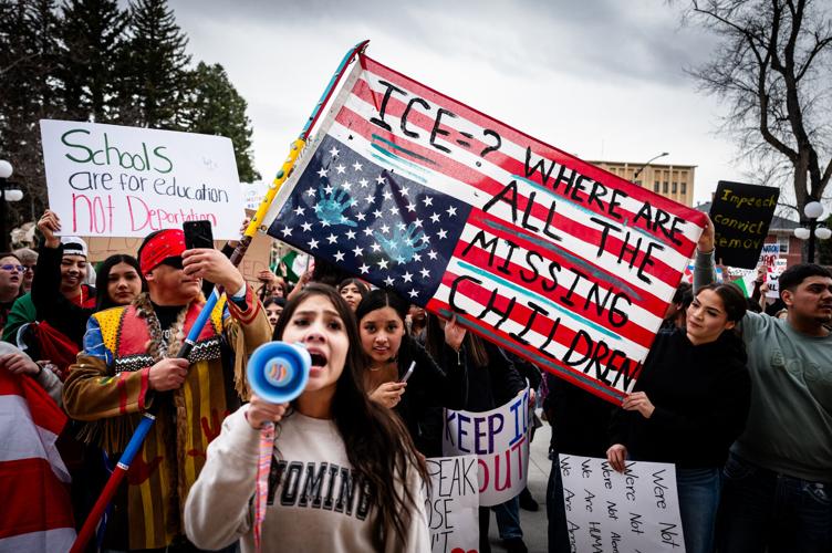 Cheyenne students hold ICE Out protest, 2-13-26 | Gallery | wyomingnews.com