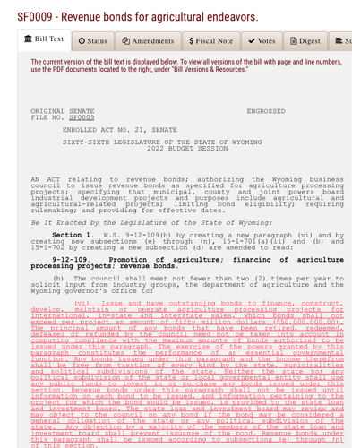 Wyoming Business Council seeks comment on ag bonds | Local News ...