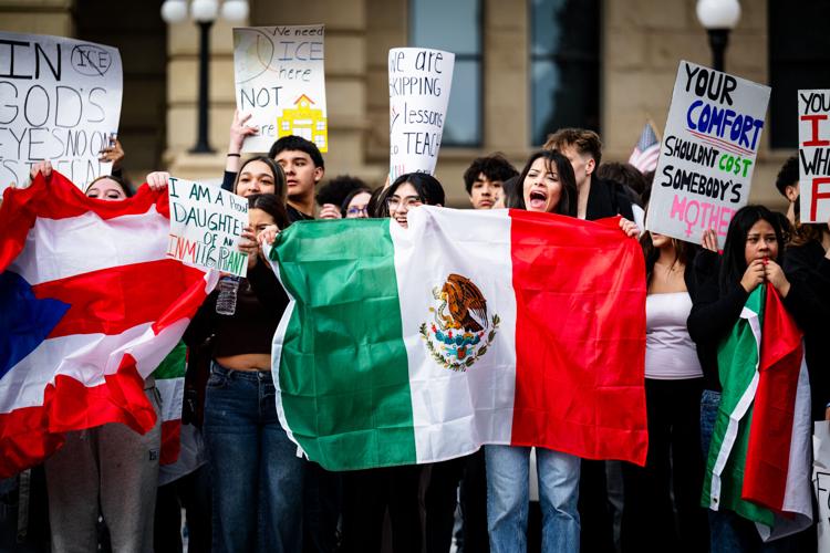Cheyenne students hold ICE Out protest, 2-13-26 | Gallery | wyomingnews.com