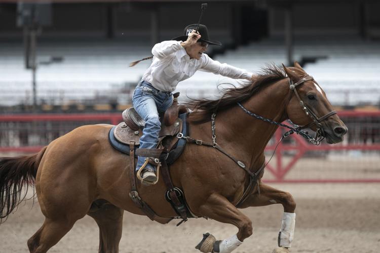 Slack barrel racing for 127th anniversary Cheyenne Frontier Days ...