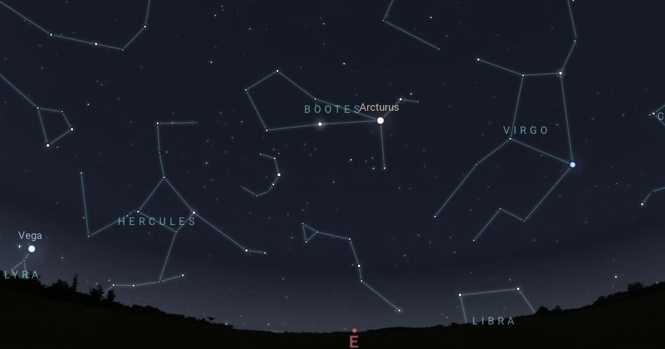 Spot Arcturus, the orange giant, in the May night sky | Outdoors ...