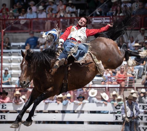 Saddle bronc rider Coleman Shallbetter notches first 90-point ride of ...
