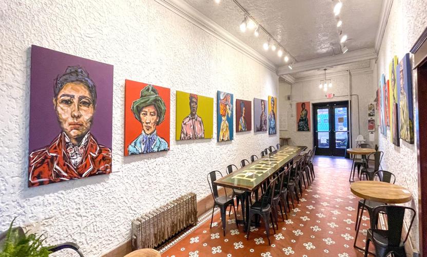 Local artist Bria Hammock gives color to the 'Women of the Wild West ...