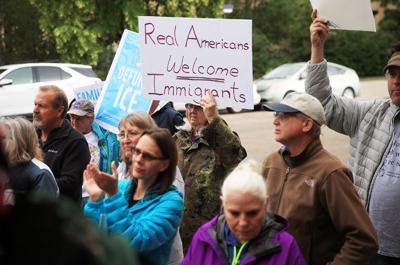 Dozens gather in Cheyenne to protest immigration policy | Local News ...