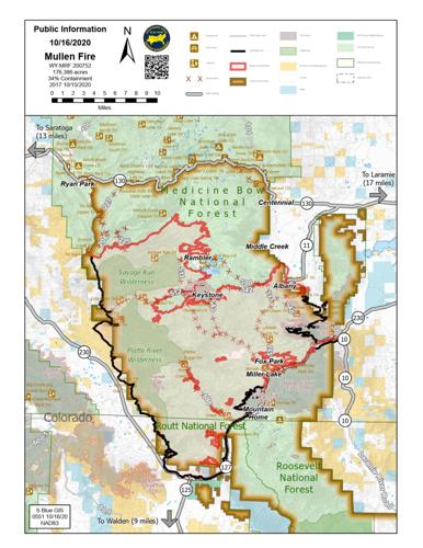 Mullen Fire at 176,386 acres, 34% containment | Local News ...