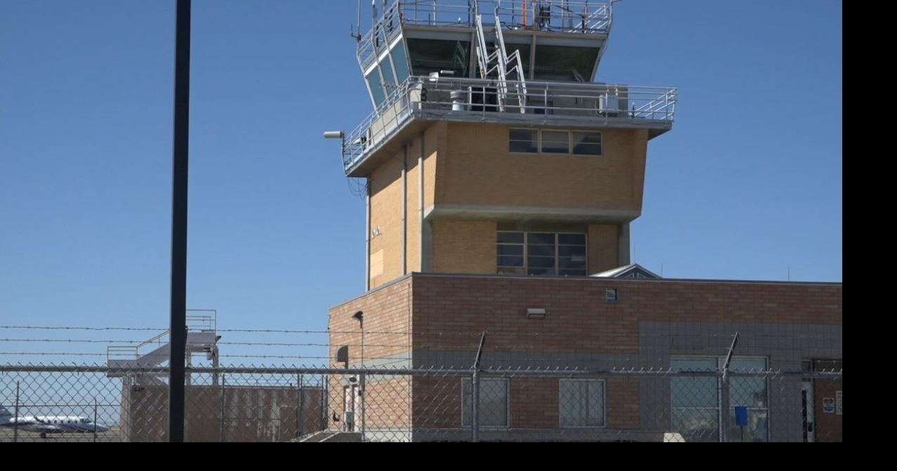 All along the air traffic control tower, Casper/Natrona County Intl ...