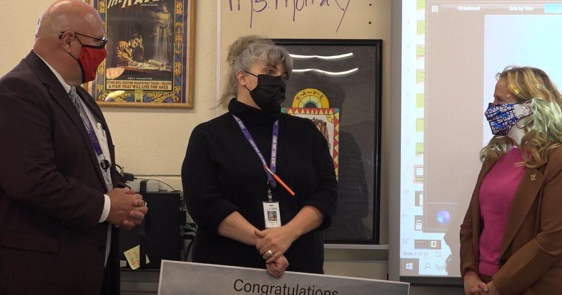 State and LCSD1 leaders surprise local teacher with 2021 Teacher of the ...