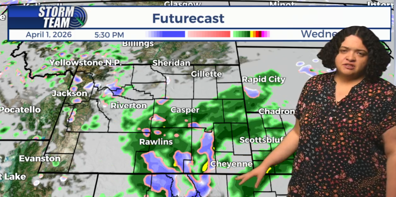 Rain and isolated thunderstorms across Wyoming through Wednesday ...