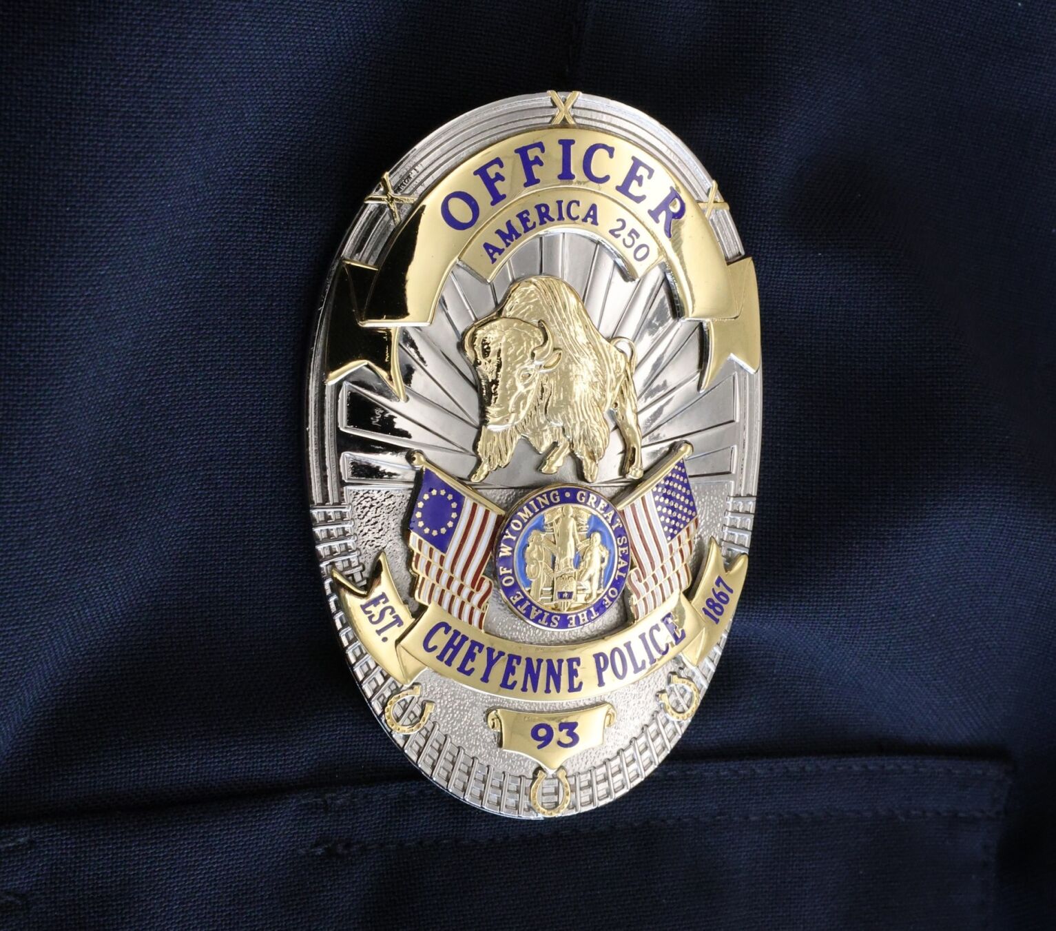 Cheyenne Police Department has new America 250 badges for 2026 ...