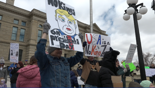 "No Kings" protest in front of the Capitol steps in Cheyenne | News ...