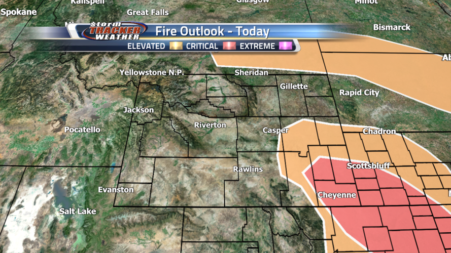 Elevated to critical fire danger concerns Today | | wyomingnewsnow.tv
