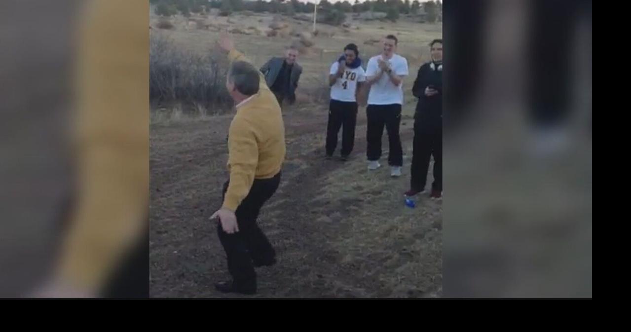 Larry Shyatt Dances After Border War Win | News | wyomingnewsnow.tv