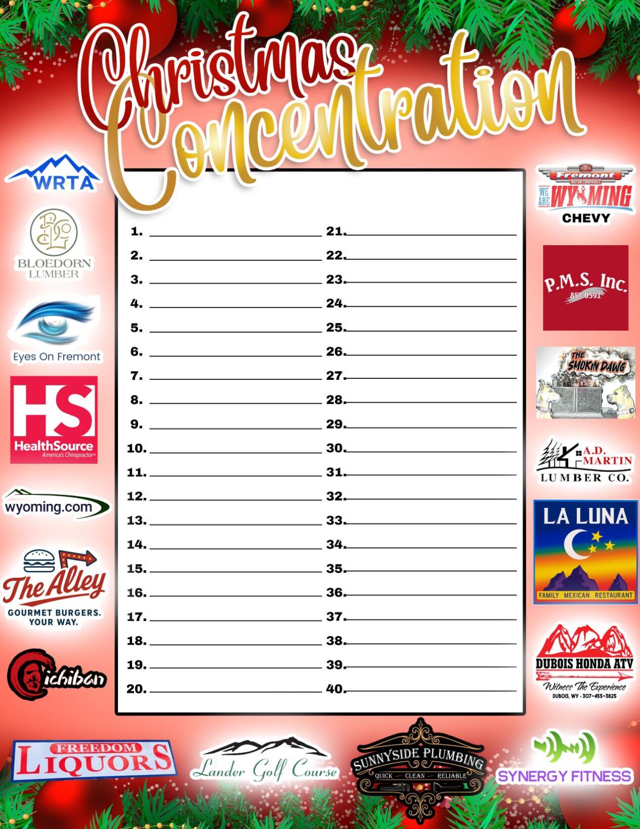 Christmas Concentration Download | Contests | wyotoday.com