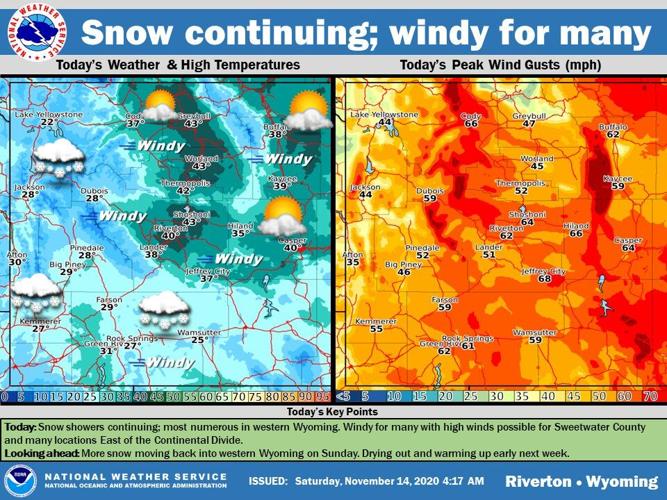 Windy, Snow in the West for the Weekend | News | wyotoday.com